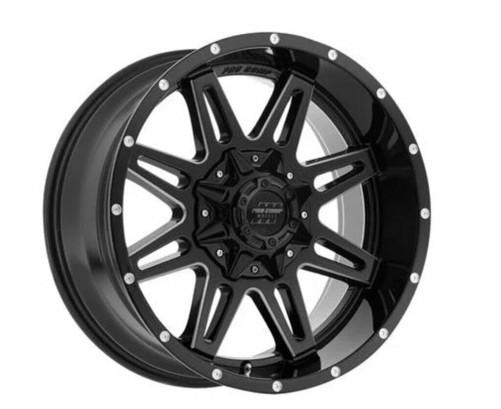 Pro Comp 42 Series Blockade Gloss Black Milled Alloy Wheels - GRJ Offroad